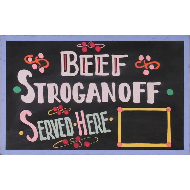 Beef Stroganoff Sign | Chairish