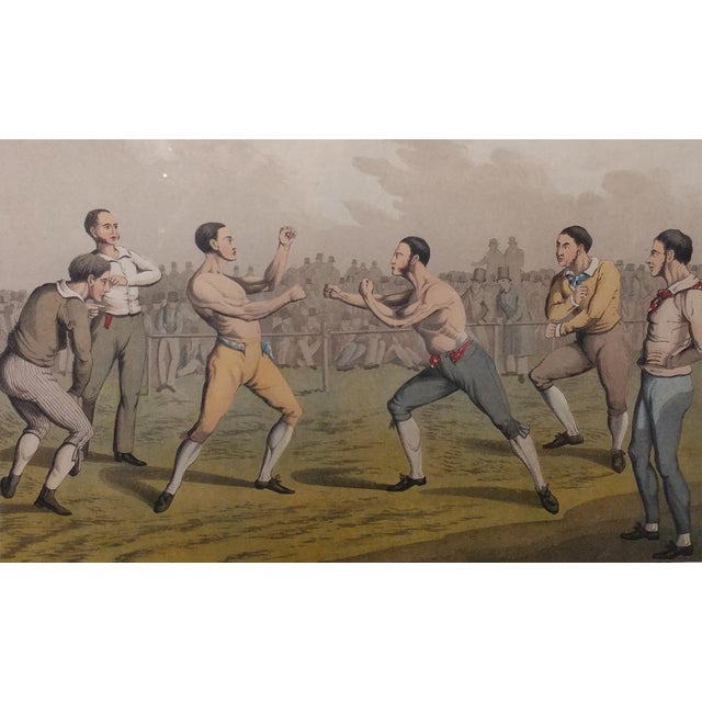19th Century Antique English Boxing Print | Chairish