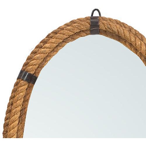Nautical Oval Rope Mirror | Chairish