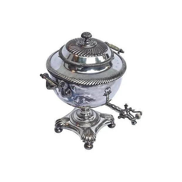 Antique Silver-Plated Coffee Samovar | Chairish