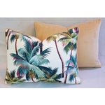 Designer Tropical Coconut Palm Tree Pillows - Pair | Chairish