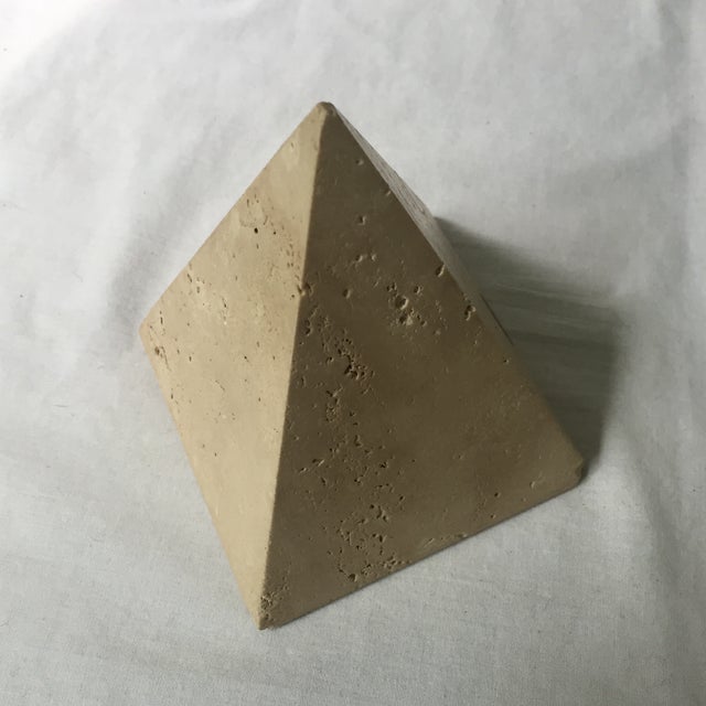 Limestone Pyramid | Chairish