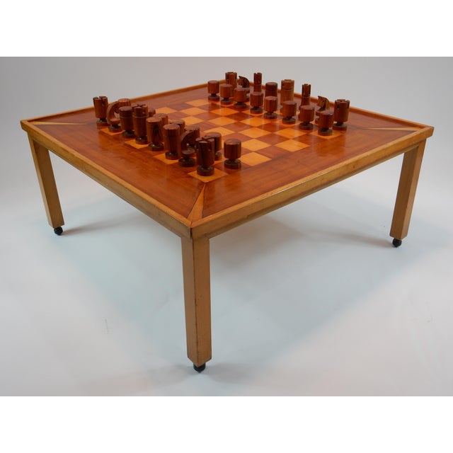 Vintage Mid-Century Modern Chess / Game Table by Lane | Chairish